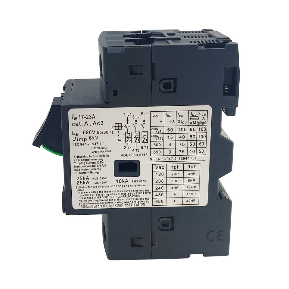 NEW Manual Motor Starter Button GV2ME21 motor circuit breaker Deca 17 ...