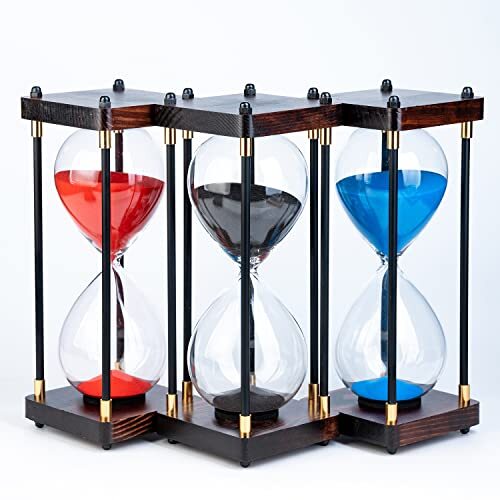 60 Minutes Hourglass Sand Timers,Large Sand Timer, Decorative Assorted ...