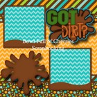 GOT DIRT? boy mud 2 premade scrapbook pages layout printed paper ...