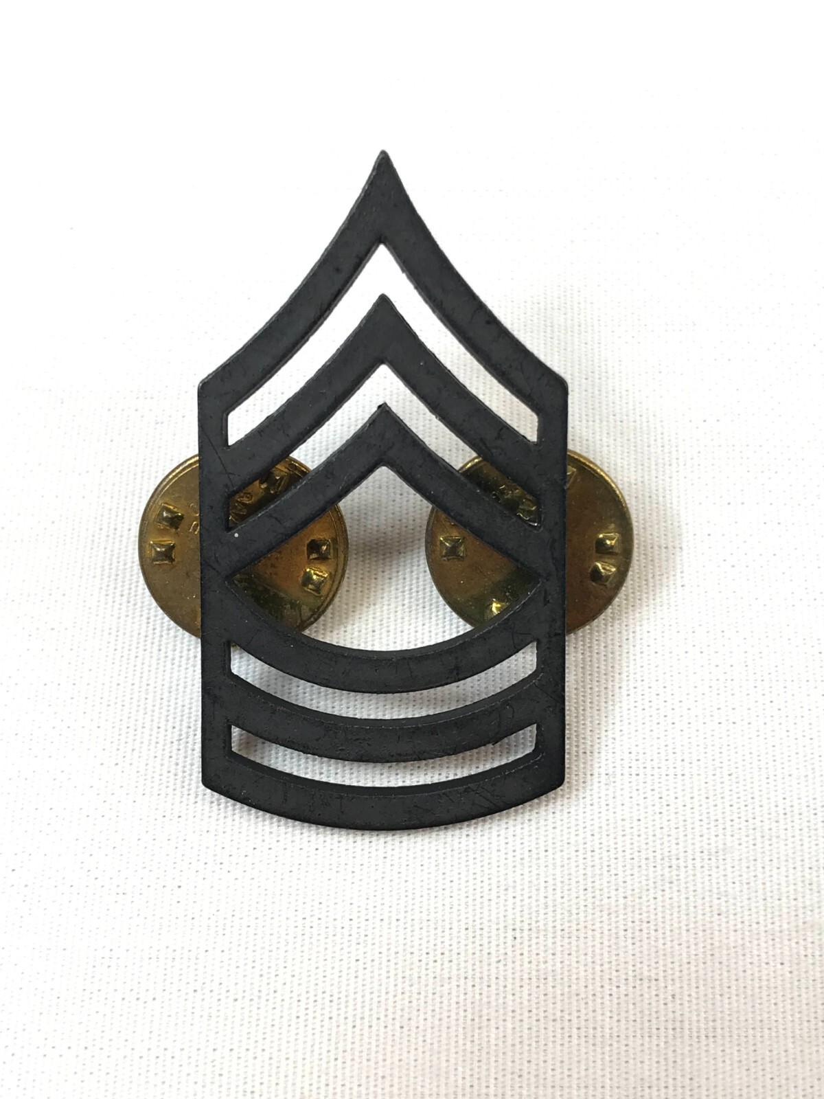 US Military Army E8 Master Sergeant Medal Insignia Black Pin on Rank | eBay