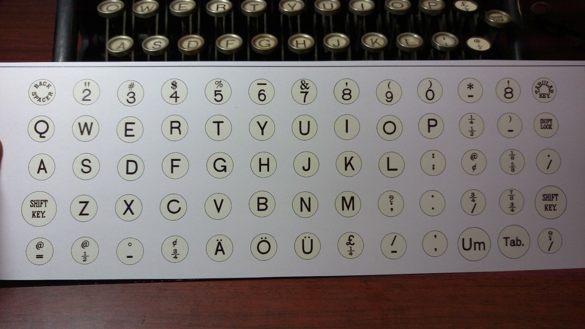 Typewriter Keys Font