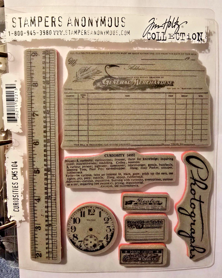 Choose from 25 full Tim Holtz / Stampers Anonymous CMS Series Cling ...
