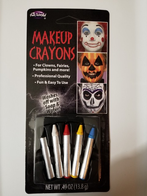Halloween Makeup Crayons 5 Colors Costumes Parties Zombie Face Painting ...