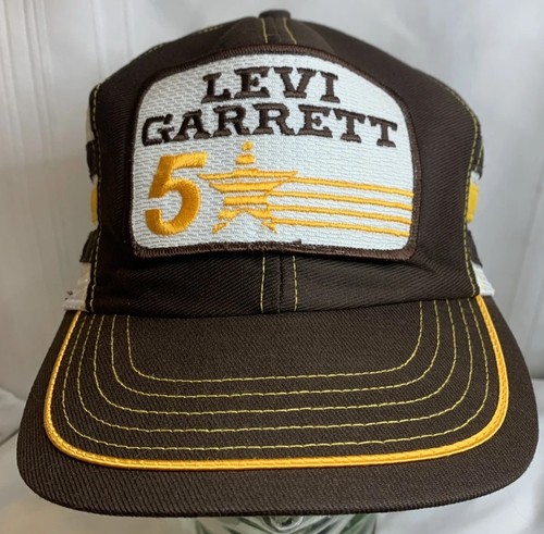 Levi Garrett 5 Star Vintage Three Stripe Large Patch SnapBack Trucker ...