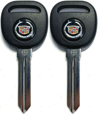 2 Pack - For CADILLAC ESCALADE DTS CTS STS JEWEL LOGO TRANSPONDER KEY ...