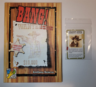OPEN BOX DiVinci Games BANG! Card Board Game W/ Johnny Kisch Promo Card ...