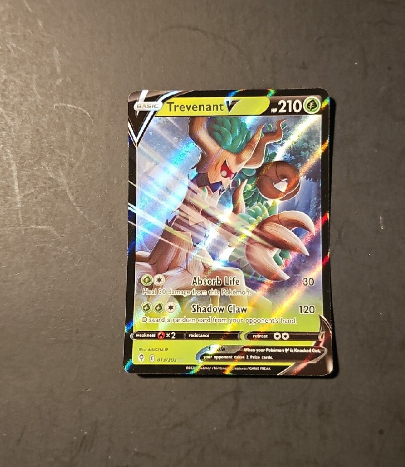 Pok%C3%A9mon+TCG+Trevenant+V+Evolving+Skies+013%2F203+Holo+Ultra+Rare ...