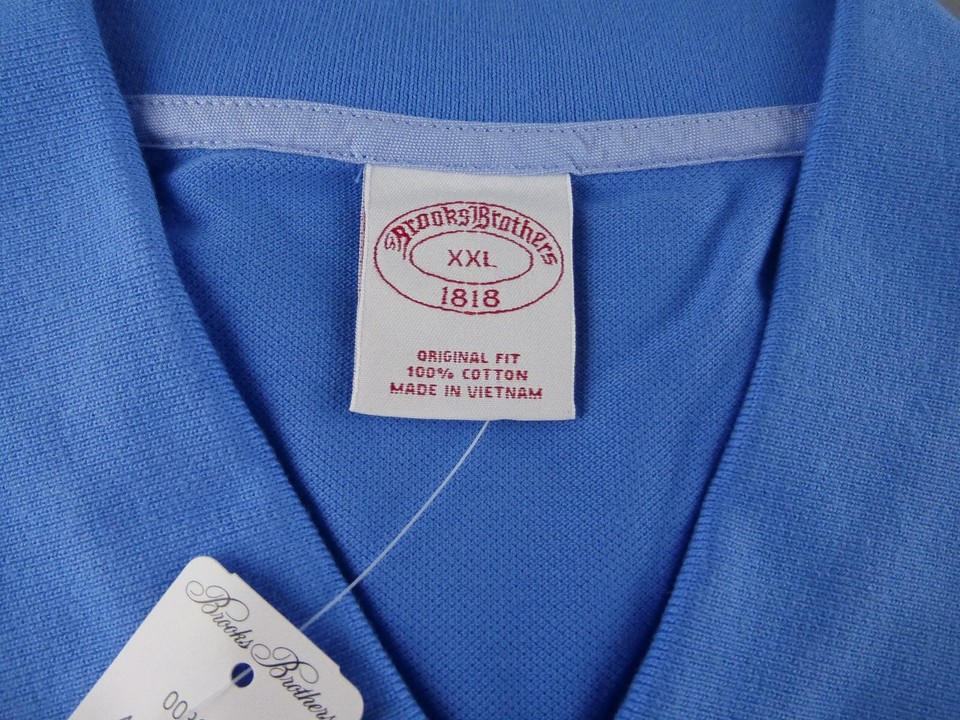 BROOKS BROTHERS POLO SHIRT 1818 Men's Pastel Colors ORIGINAL Fit XL 2XL ...