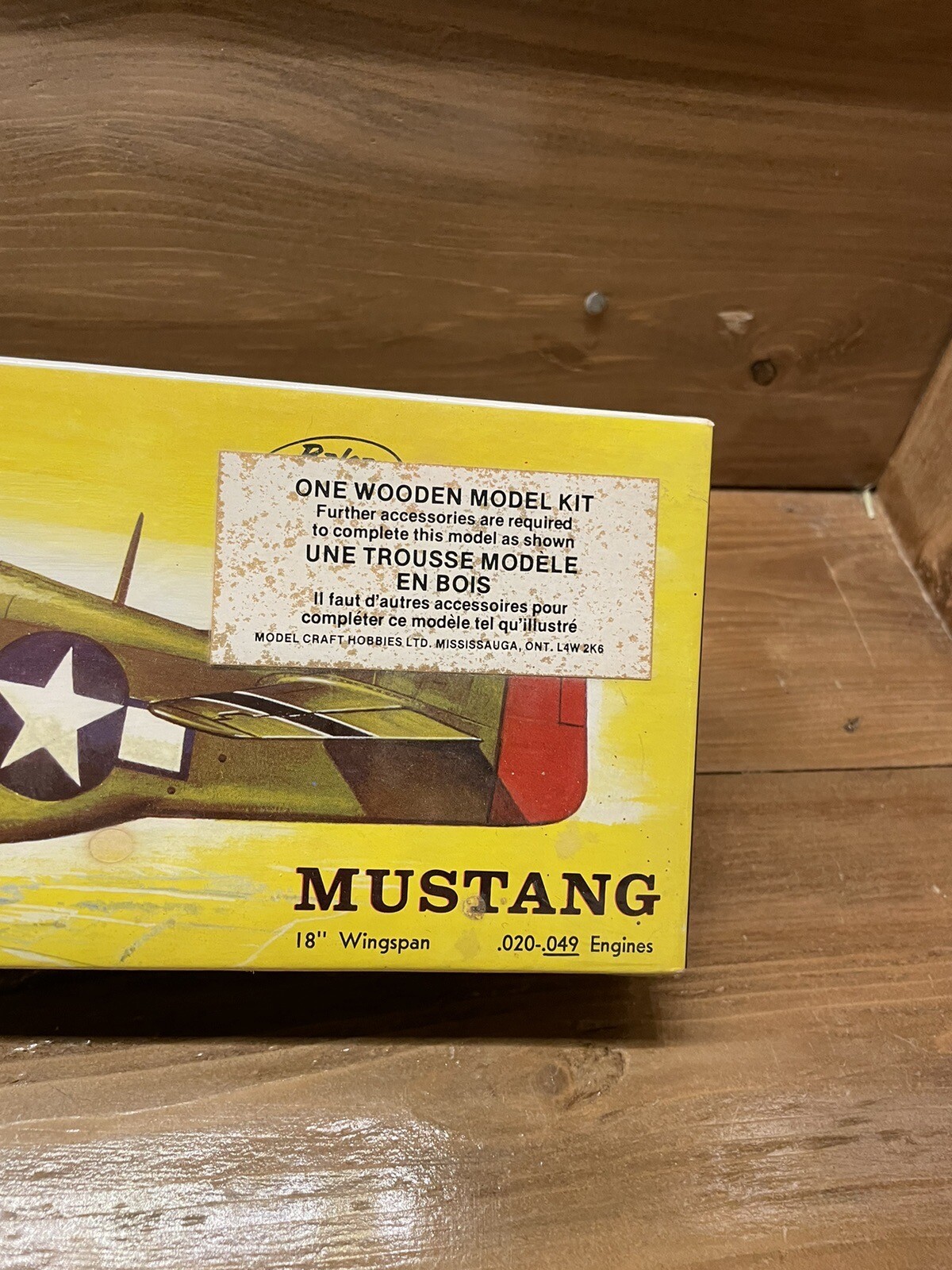 Top Flite Mustang Plane Wood Model Airplane Kit Brand New 18” Wingspan ...
