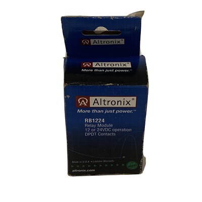 ALTRONIX RB1224 Relay 12 or 24 VDC 5 AMP DPDT Contacts | eBay