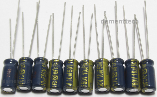10x Panasonic FC 10uF 50v Low-ESR Impedance 105C radial capacitors caps ...