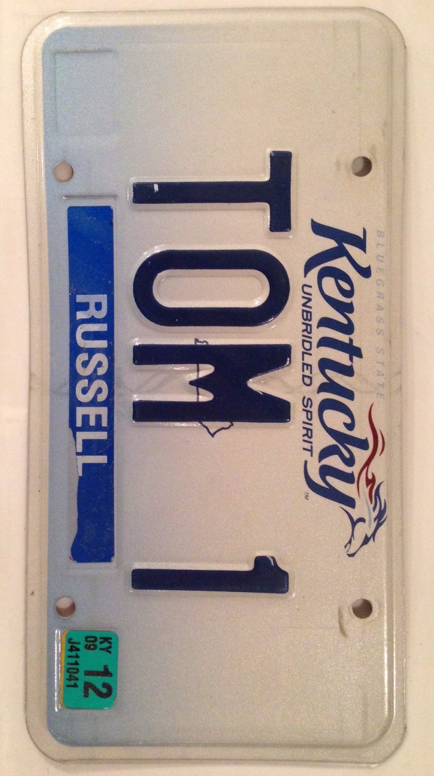 Vanity THOMAS TOM 1 license plate Tommy Thompson Thom Thomas Tomas ...