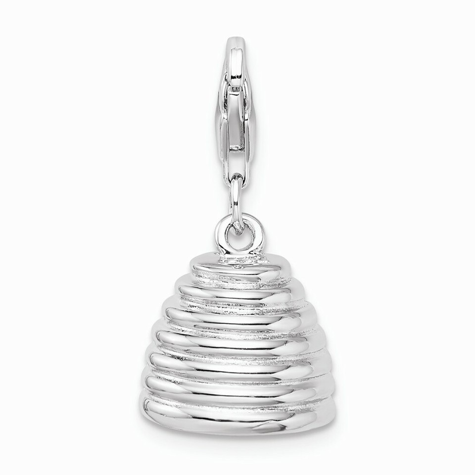 Beehive Charm .925 Sterling Silver & Gold Plated Click On Amore La Vita ...