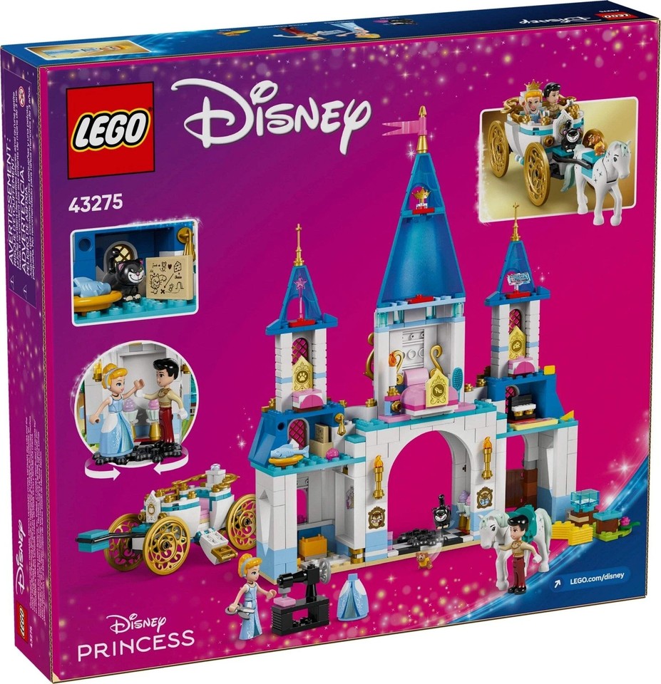LEGO 43275 Disney Cinderella's Castle & Horse Carriage | eBay Australia