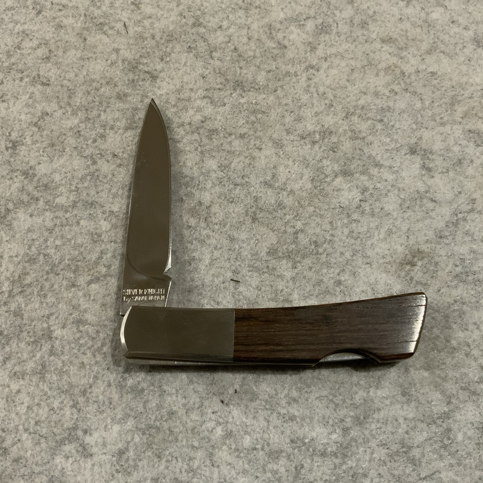 Gerber Silver Knight 250A Wood Handle Lock Back Pocket Knife Enterprise ...