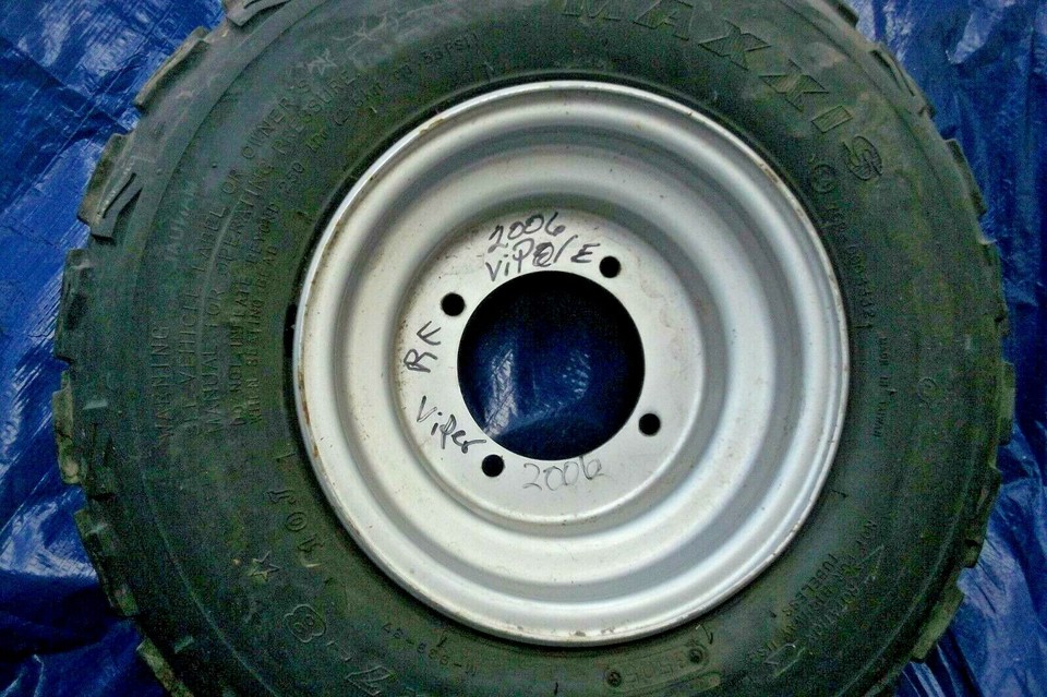 2006 E TON VIPER 90 WHEEL FRONT RIGHT VIPER RIM TIRE E TON MAXXIS TIRE ...