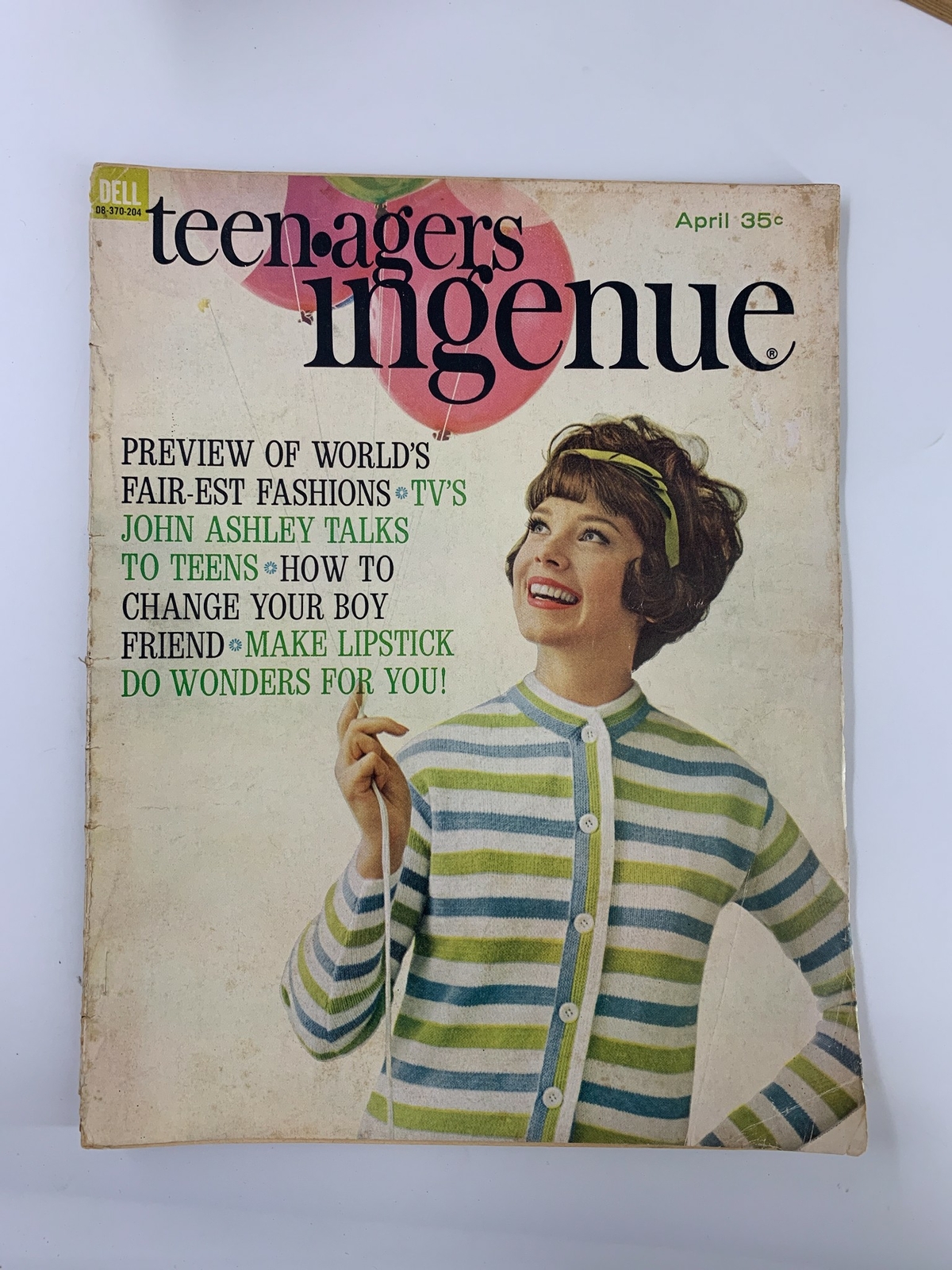 VTG Teen-Agers Ingenue Magazine April 1962 John Ashley Talks to Teens ...