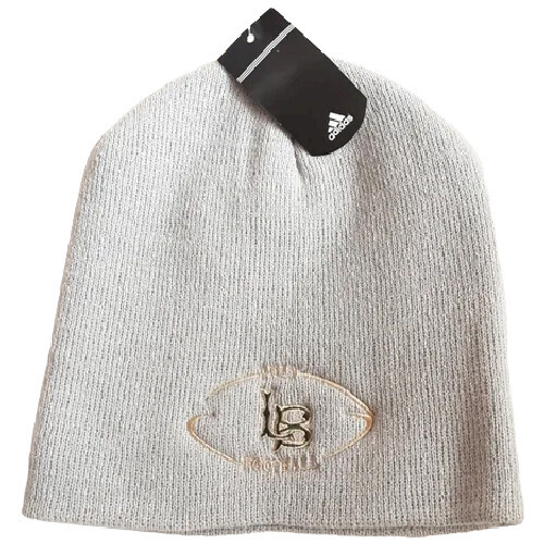 Adidas LB Long Beach Poly Football HS Knit Beanie Hat Skull Cap Gray ...