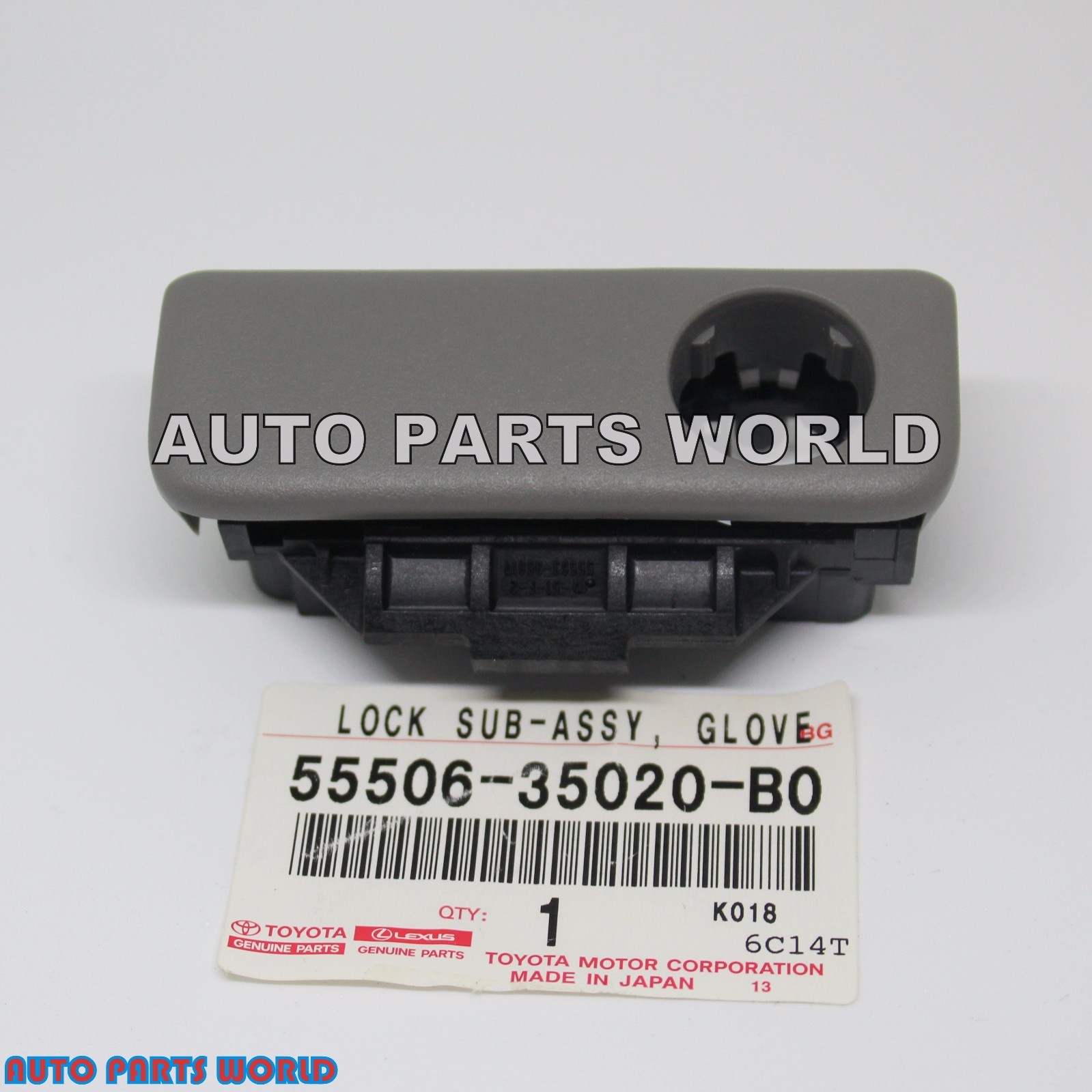 NEW GENUINE TOYOTA OEM 03-09 4RUNNER STONE COLOR GLOVE BOX LOCK 55506 ...