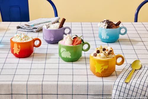 Le Creuset Pokemon Collection Stacking Mug Set of 5 Tea Cup Limited New ...