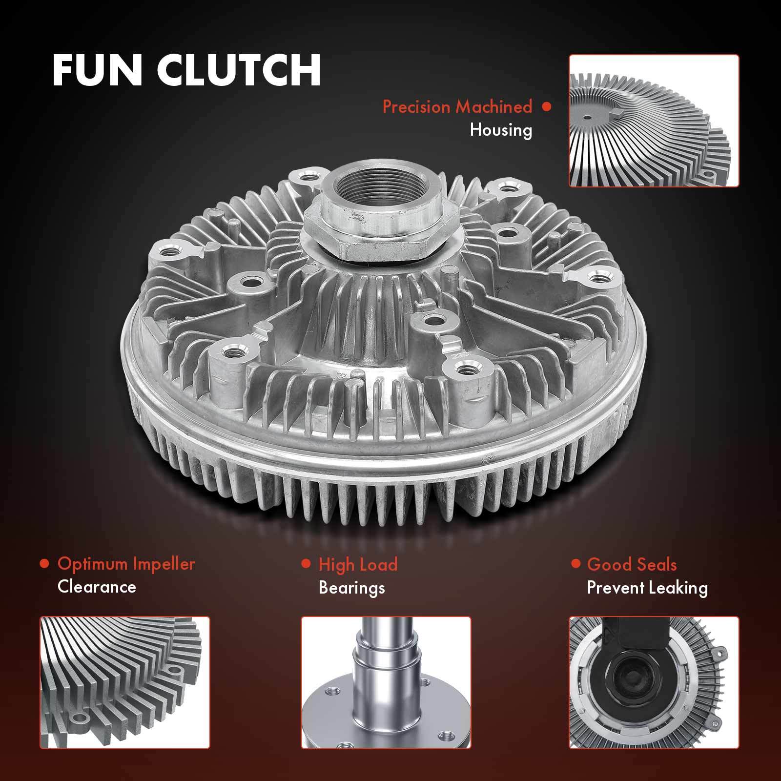 Radiator Fan Clutch for Ford F-250 350 F59 F Super Duty E-350 Econoline ...