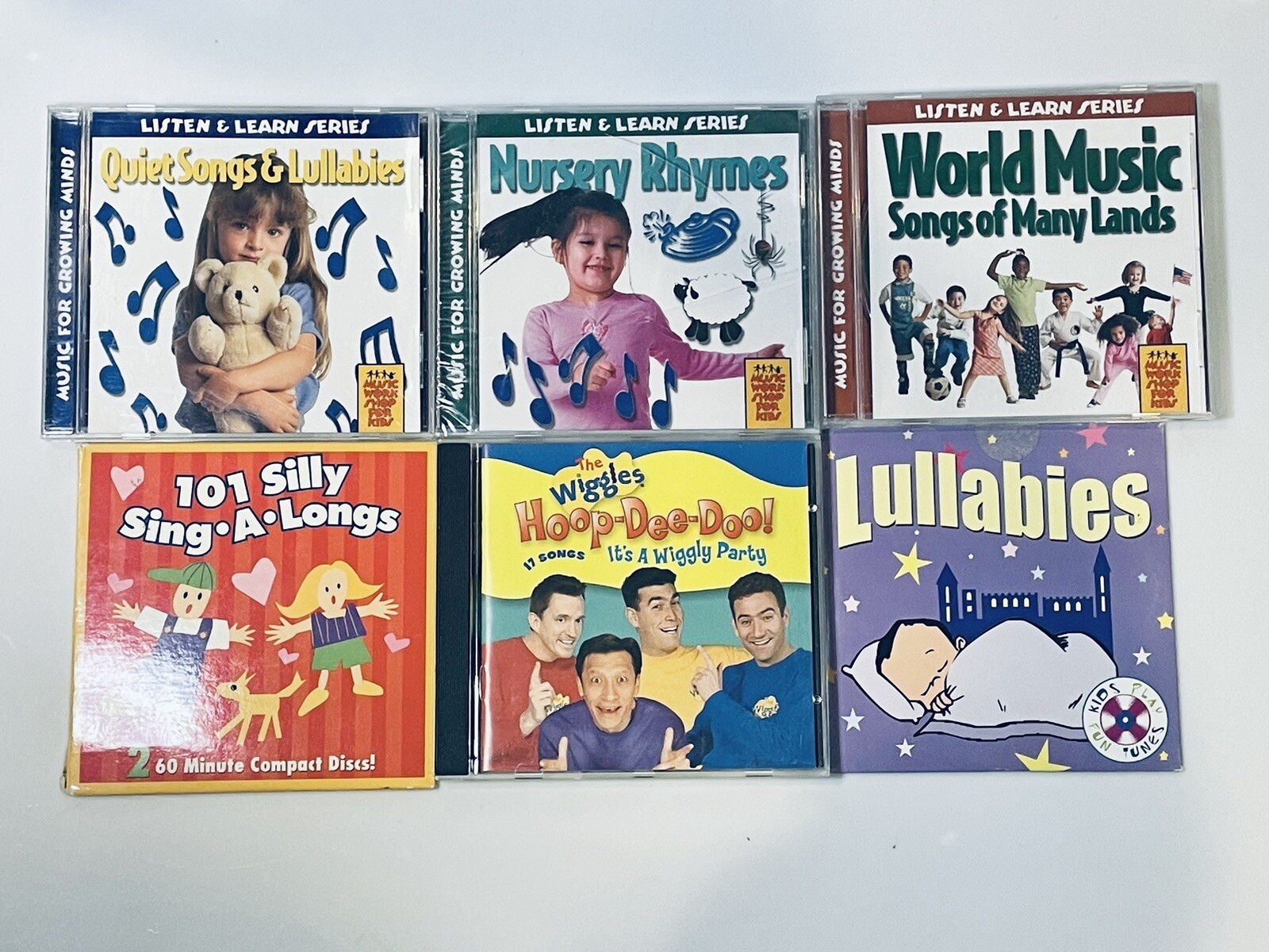 Lot of 6 Children’s CDs Including The Wiggles, 3x Listen & Learn + MORE ...