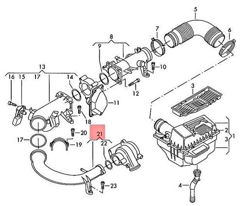NEW VW AUDI SEAT SKODA BEETLE CABRIO CABRIOLET PRESSURE PIPE 03C145673M ...