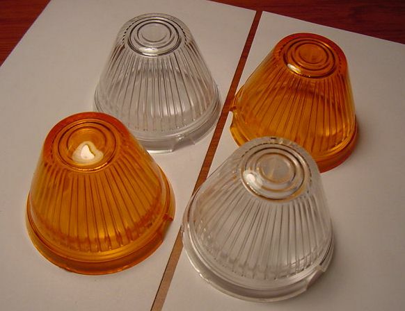VW Bug Bus Oval Window Clear Amber Bullet Lenses | eBay