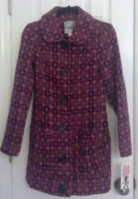 Kensie Girl Very Berry Coat NWT Size Small | eBay
