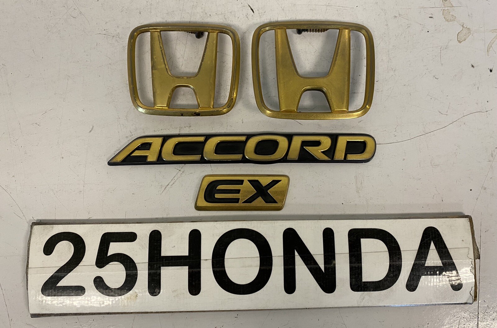1994-1997 Honda Accord Ex Factory Gold Package Emblem Set OEM JDM CD3 ...