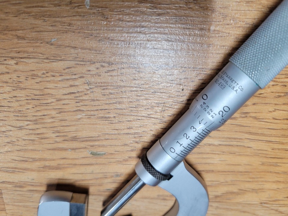 STARRETT 0 - 1 " CARBIDE TIPPED 3 FLUTE MICROMETER .0001" NO.483 | eBay