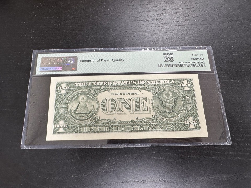 1995 $1 Federal Reserve Note PMG 65EPQ popular wanted Boston Web note ...