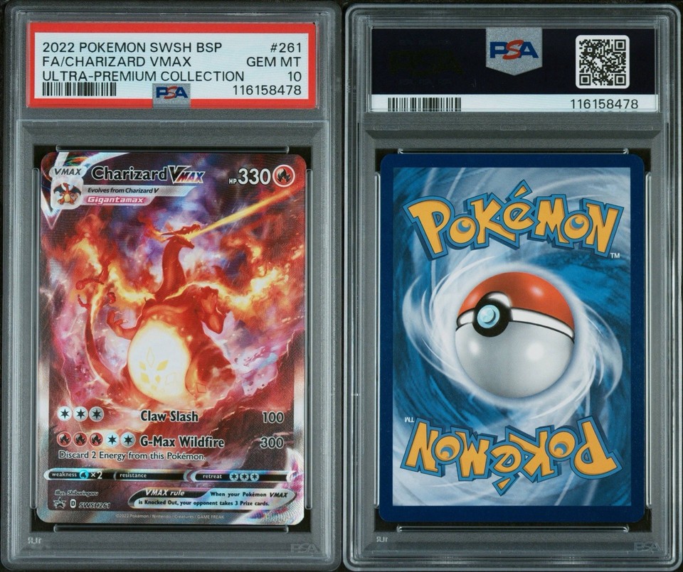 PSA 10 CHARIZARD VMAX SWSH261 FULL ART ULTRA PREMIUM COLLECTION POKEMON 🔥 UPC | eBay