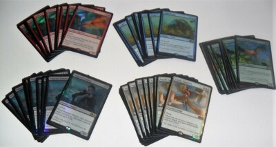 MAGIC THE GATHERING CCG FOIL CARD MIXED LOT OF 50 CARDS BRONTODON ...