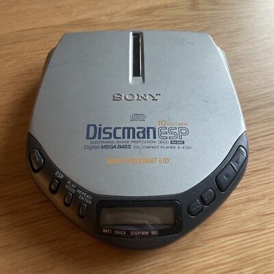 Sony Discman ESP Mega Bass - Portable CD Player Model D-E301 Tested | eBay