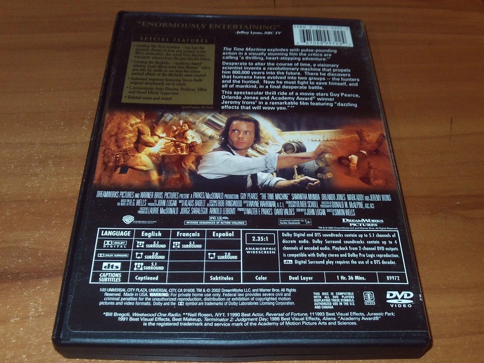 The Time Machine (DVD Widescreen 2002) Guy Pearce 667068997224| eBay