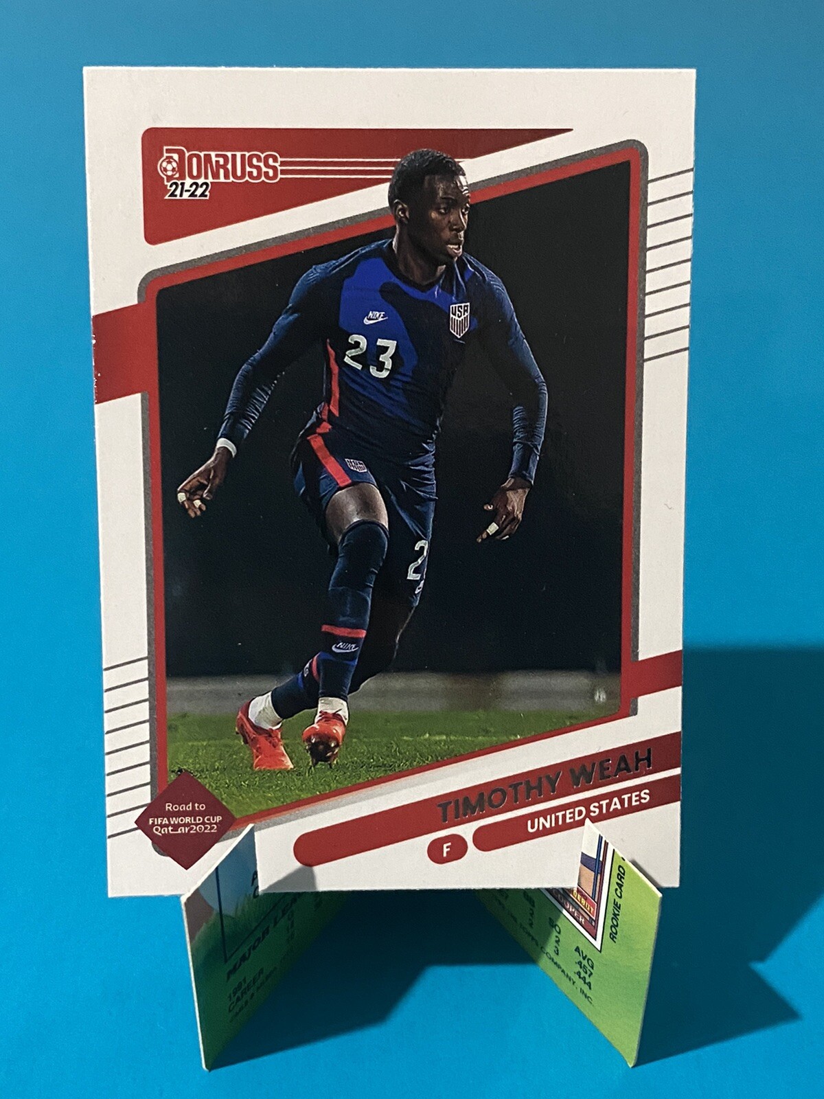 2021-22 Panini Donruss Soccer Road To Qatar Card #163 Timothy Weah USA ...
