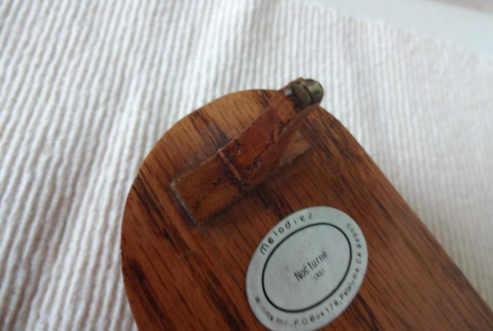 Vintage Nocturne Oak Wood Grain Grand Piano Music Box made in USA | eBay