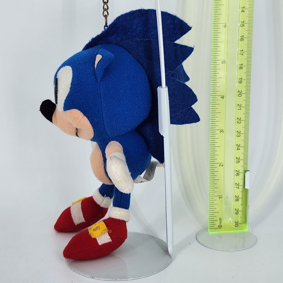 Sonic The Hedgehog Plush K.O TAIWAN VINTAGE 1990'S Keychain 6" CUTE ...