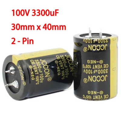 100V 3300uF Aluminum Electrolytic Capacitors 3300uF 100V 105C Snap In ...