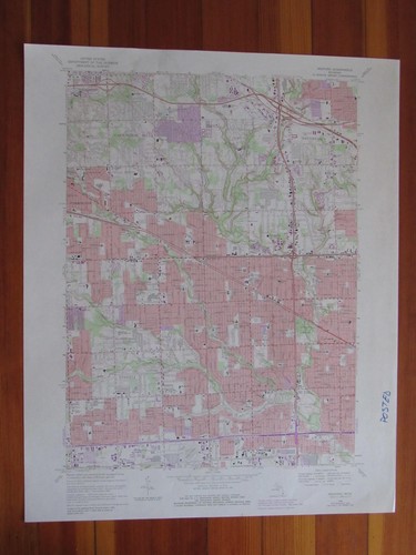 Redford Michigan 1984 Original Vintage USGS Topo Map | eBay