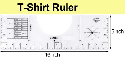 T Shirt Ruler Guide, 2 Pcs T-Shirt Ruler for Vinyl Placement, Tshirt ...