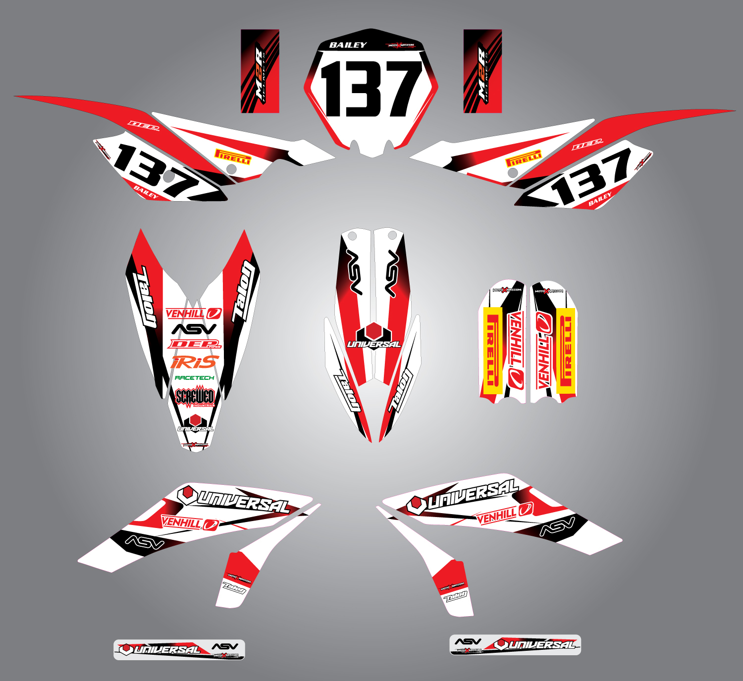 Husqvarna CR 65 / 2012 - 2016 Full Custom Graphic Kit - STORM - Sticker ...
