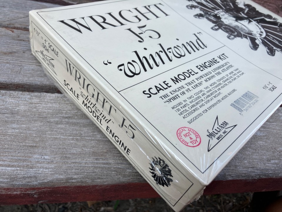 WRIGHT J-5 "WHIRLWIND" SCALE MODEL ENGINE KIT WILLIAMS BROS SEALED | eBay