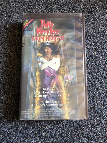 PROM NIGHT II Hello Mary Lou 1986 VHS Virgin Video RARE Horror Slasher ...