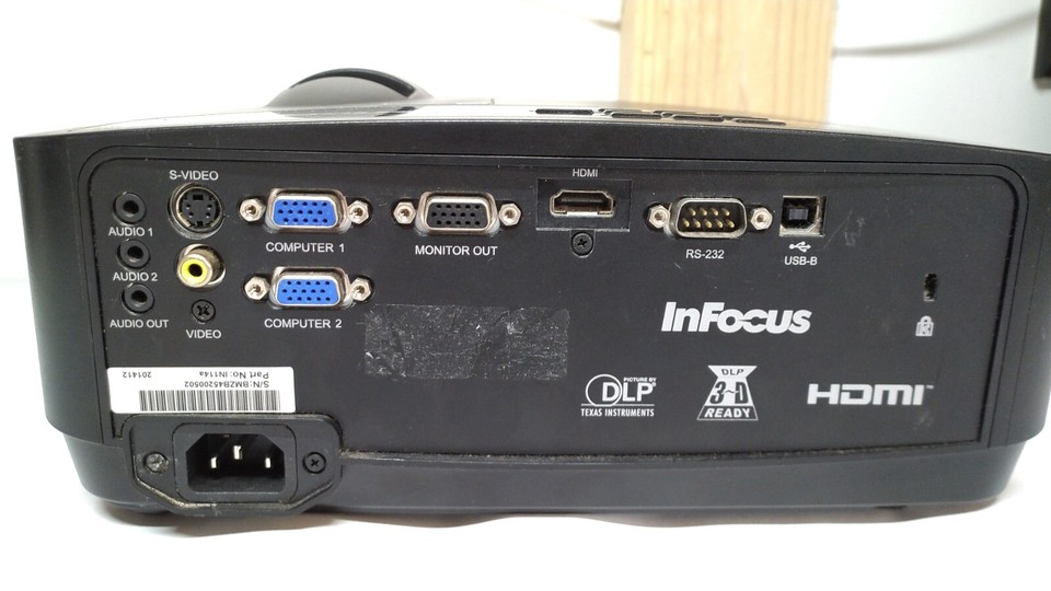 InFocus IN114A DLP 1024x768 XGA Conference Projector 3,000 Lumens ...