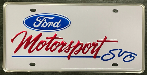 Vintage Ford Motorsport SVO Booster License Plate | eBay