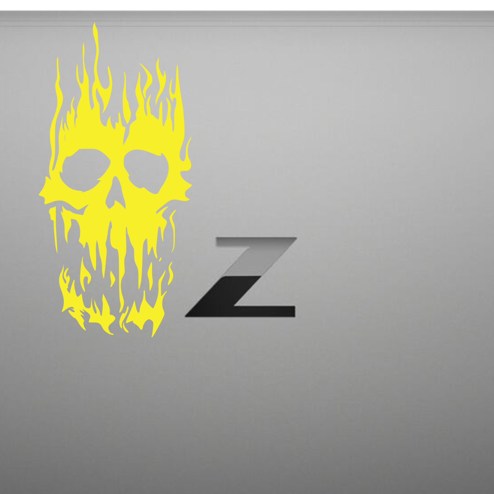 Flaming Skull Decal Car Motorcycle Wall Window Ghost JDM Stickers 22 ...