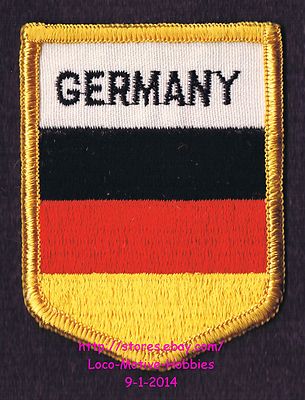 LMH PATCH Woven Badge GERMANY Triband Flag GERMAN Crest Black Red ...