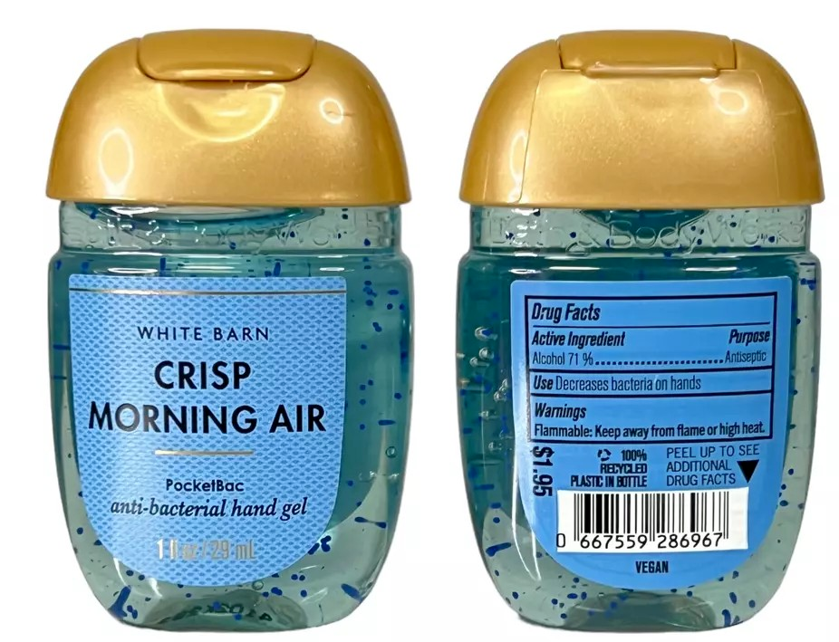Bath Body Works CRISP MORNING AIR Pocketbac Hand Sanitizer 5pc Lot JUNIPER PEAR | eBay
